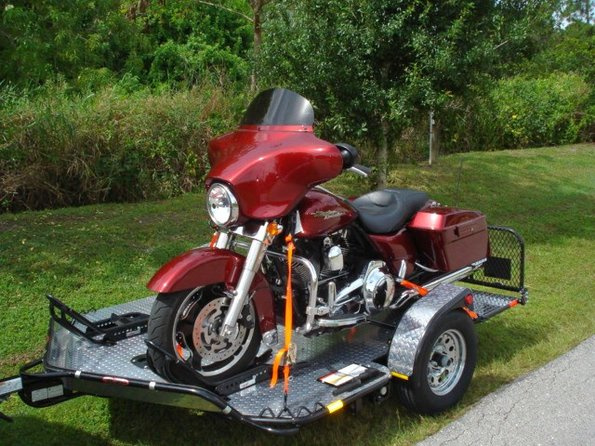 Droptail Trailers for motorcycle hauling sold by Fred Burger Trailers ...